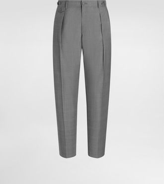 Dolce & Gabbana Glen Plaid Virgin Wool Trousers - Mann Hosen Und Shorts Multicolor 50