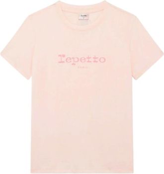Repetto Femme, Tops, Rose, Taille: 38 FR T-Shirt Essential
