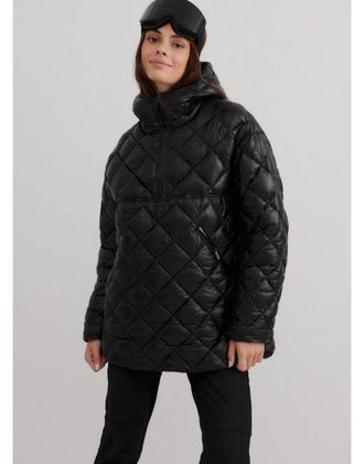 Aim'n Glossy Black Luxe - Stepp-Anorak in gl&auml;nzendem Schwarz