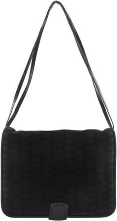 Bottega Veneta Sac bandouli&egrave;re en daim Pre-owned - Femme - Pre-owned - Noir - Taille: ONE Size