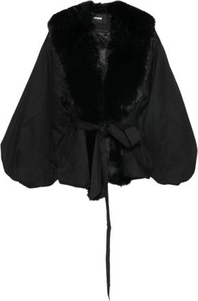 Rotate Kunstpelzjacke - - Jackets - Damen - Schwarzk - M