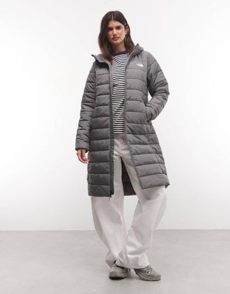 The North Face Aconcagua parka longue &agrave; capuche grise