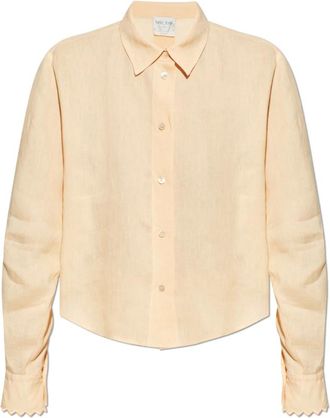 Forte_Forte Femme, Blouses et Chemises, Orange, Taille: 42 FR The Linen Shirt