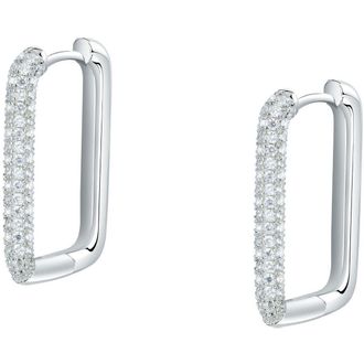 Cleor Boucles doreilles en argent 925/1000 et zircon