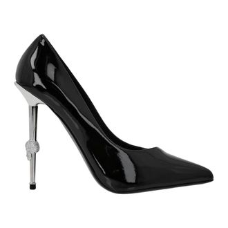 Philipp Plein Femme, Chaussures, Noir, Taille: 38 EU Escarpins D&eacute;collet&eacute; en Cuir Verni
