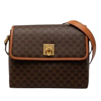 Celine Pre-owned Vintage Canvas Crossbody Bag - Femme - Pre-owned - Brun - Taille: ONE Size