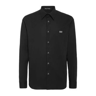 Philipp Plein Homme, Chemises, Noir, Taille: S T-Shirt &agrave; Manches Courtes avec Imprim&eacute; Graphique