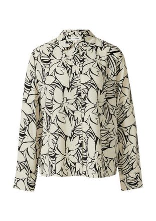 s.Oliver Langarmbluse Bluse Flie&szlig;ende Bluse mit floralem Muster
