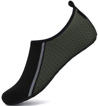 Saguaro Badeschuhe für Herren & Damen | Leichte & rutschfeste Schwimmschuhe | Atmungsaktiv & Schnell Trocknende Wasserschuhe für Wassersport, Seegrasgrün 44/4