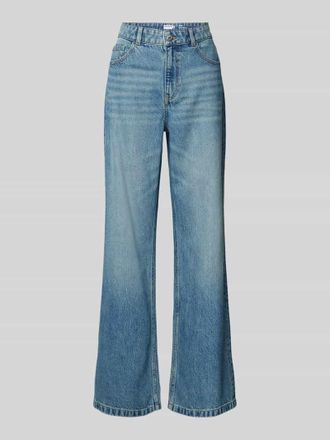 Jake*s Casual Jeans im Used-Look mit weitem Bein