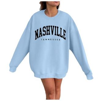 Generic 2026 New Tennessee Sweat-shirt unisexe &agrave; col rond pour adulte, bleu clair, XXL