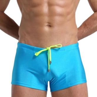 Generic HUIWDP Maillot de bain pour homme avec cordon de serrage &eacute;l&eacute;gant respirant et s&eacute;chage rapide, bleu, XL