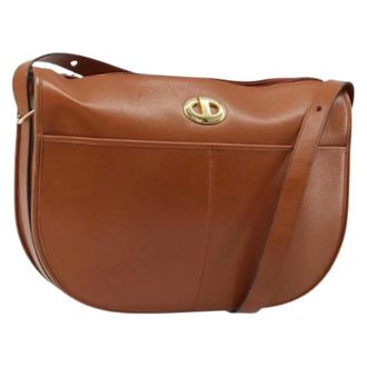 Dior Pre-owned Cuir sacs-ports-paule - Femme - Pre-owned - Brun - Taille: ONE Size