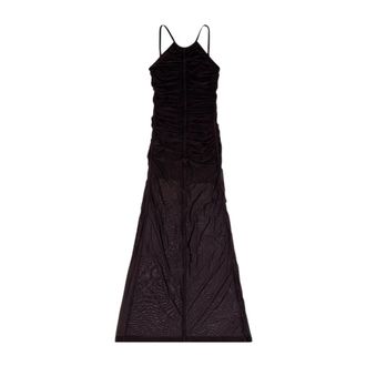 Diesel Layered Silhouette Long Dress - - Dresses - Damen - Schwarzk - XS