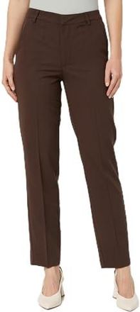 Kaffe Womens Trousers Regular Fit Zipper Fastening Cropped Length Straight Legs