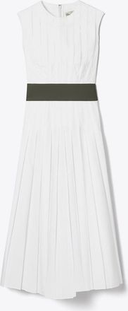 Tory Burch Damen Plissee-Popelinekleid