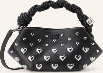Ganni Handtasche Bou Mini Mit Nieten schwarz