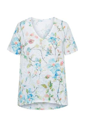 Miamoda T-Shirt T-Shirt Comfort Fit Blumenmuster