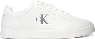 Calvin Klein Sneakers 3 Cupsole Derby Pu Tmb HM0HM02331 Wei&szlig;