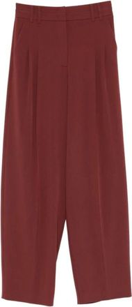 Patrizia Pepe Femme, Pantalons, Brun, Taille: 38 FR Pantalon Large Pliss&eacute;