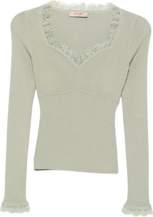 Twinset Maglia Twinset - Femme - Pulls - Vert - Taille: 40 FR