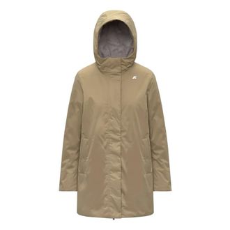 K-Way Sophie Twill Soft Beaver Jacket - Femme - Vestes - Beige - Taille: 36 FR