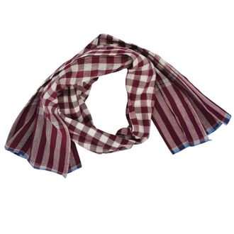 Panasiam Scarf, Krama blue red, 165x65cm