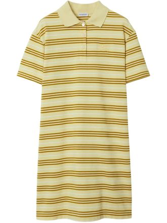 Burberry Gestreiftes Kleid - Gelb
