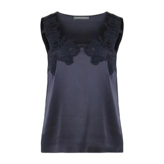 Alberta Ferretti Satin-Top - - Tops - Damen - Blau - XL