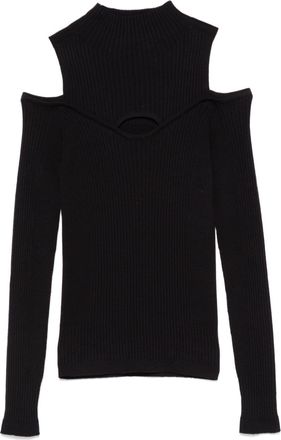 D.exterior Pullover mit offener Schulter - Schwarz