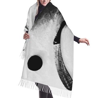 Generic épais Écharpe Illustrations de hockey sur glace imprimées Echarpe Hiver Femme Imprimé Shawl pour Femmes Party Noël 68X196cm