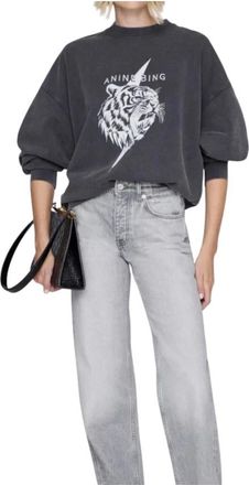 Anine Bing Damen, Sweatshirts & Hoodies, Schwarzk, MGr&ouml;&szlig;e