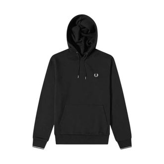 Fred Perry Kapuzenpullover mit B&uuml;ndchen - - Sweatshirts & Hoodies - Herren - Schwarzk - XL