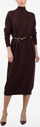 Kontatto roll-neck midi dress - Rot