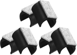 SOLUSTRE 6 St&uuml;ck U F&ouml;rmige Stuhlbeinkappen aus Verschlei&szlig;festem Material Bodenschoner Filzpolster 25mm rutschfest und Ger&auml;uschd&auml;mpfend f&uuml;r M&ouml;bel und Stuhlschut