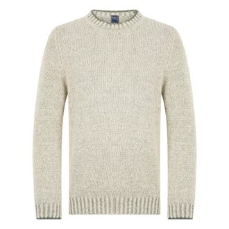 Fedeli Eleganter und vielseitiger Langarmpullover - - Knitwear - Herren - Beige - L