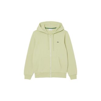 Lacoste Sweatshirt zipp&eacute; classic fit molleton vert