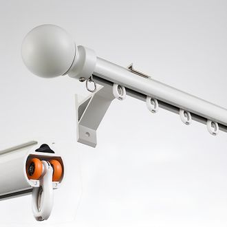 Generic Gardinenstange Mit Halterungen, Beschlagset, Fensterstangen, Robuste Vorhangstange Aus Aluminium, 70-600 cm, F&uuml;r Wohnzimmer, Schlafzimmer, B&uuml;ro, Krank