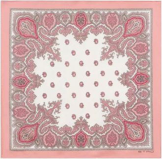 Etro carré de poche à motif cachemire - Rose