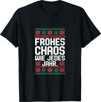 Mapanoli Design Frohes Chaos Wie Jedes Jahr Weihnachts Humor T-Shirt