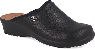 FLY FLOT | Classic Woman, Chaussons femme avec Strass, Chaussons avec tige en microfibre souple, semelle intérieure rembourrée en cuir anti-choc, noir 40, Noir