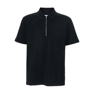 Jil Sander Zip Poloshirt - - Tops - Herren - Schwarzk - S