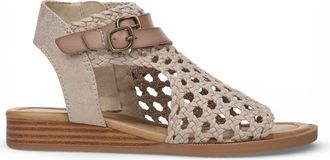 Blowfish Damen Golden Beige Weave Micro Wedge Sandalen - Anuella