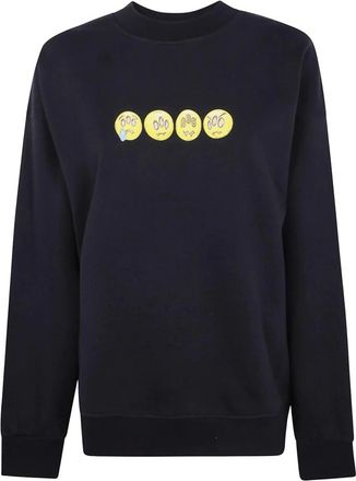 Barrow Barrow, Homme, Sweatshirts et sweats &agrave; capuche, Noir, Taille: M SweaT-shirt ras du cou avec motif Smiley