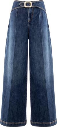 Nenette Femme, Jeans, Bleu, Taille: W30 Wide Jeans