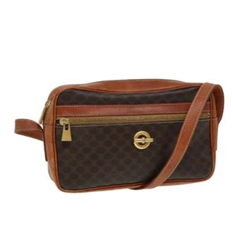 Celine Sac bandouli&egrave;re Vintage Macadam Pre-owned - Femme - Pre-owned - Brun - Taille: ONE Size