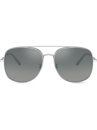 Oliver Peoples lunettes de soleil Taron - Argent