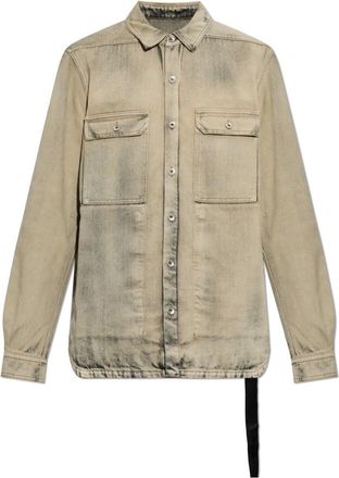 Rick Owens Homme, Chemises, Gris, Taille: S Surchemise