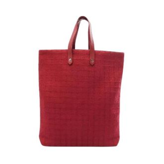 Herm&egrave;s Pre-owned Amedaba GM Canvas-Leder-Handtasche - - Pre-owned - Damen - Rot - ONE SIZE