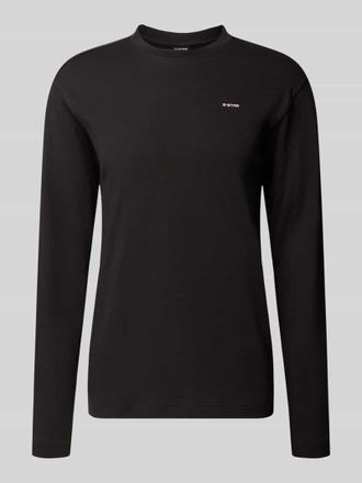 G-Star Langarmshirt mit kleinem Logo-Schriftzug